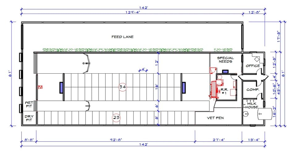 Designing A Freestall Barn for Lely Automated Dairy Systems